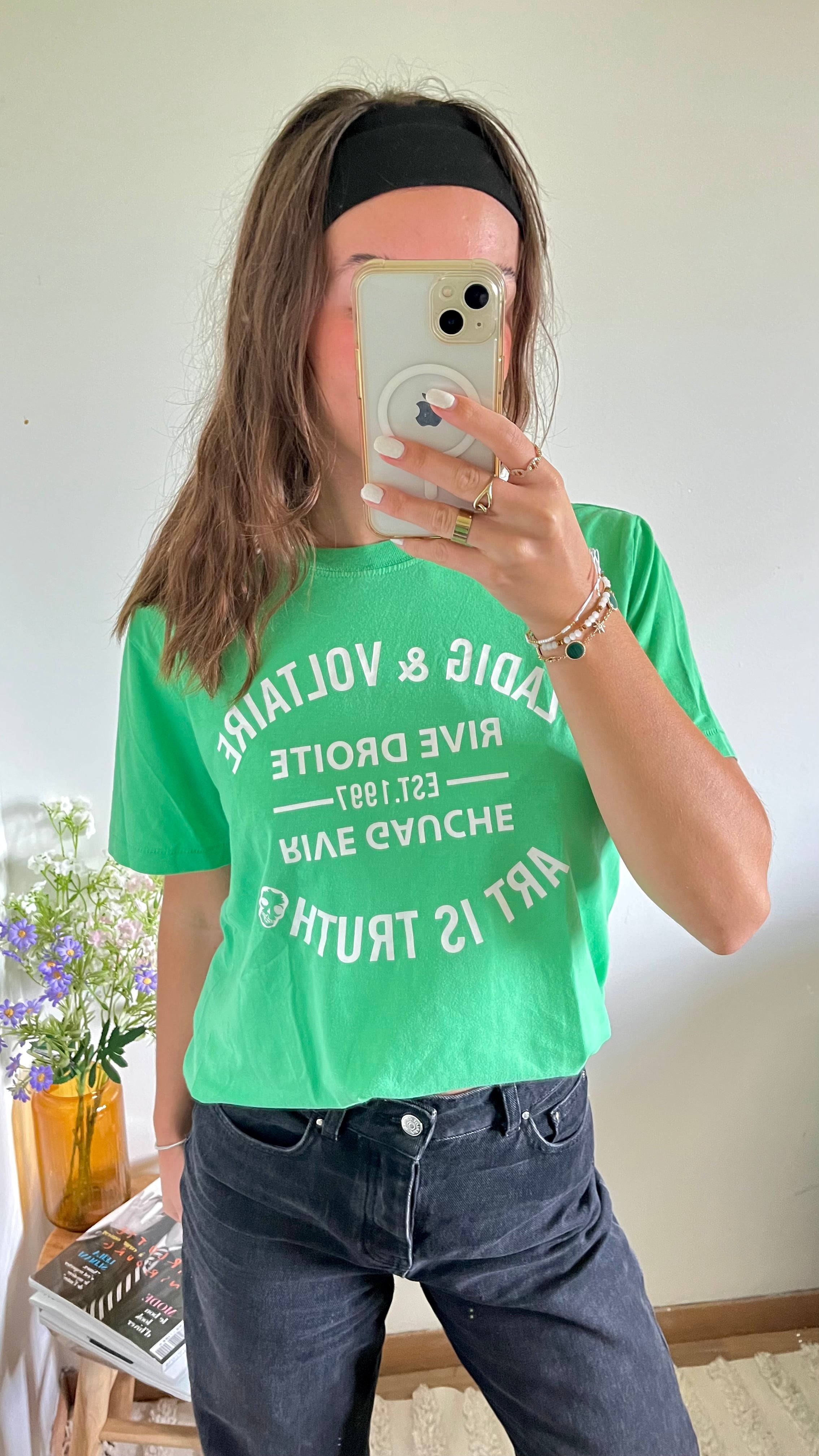 T-shirt vert Zadig & Voltaire - M – Soeur en vogue